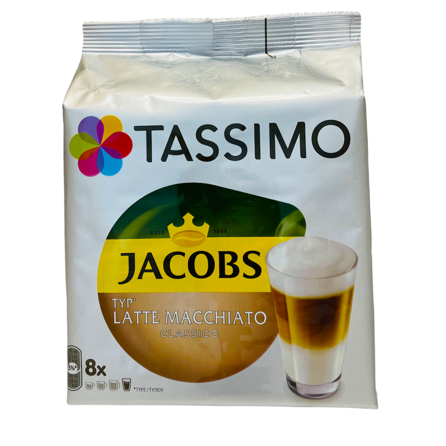 Tassimo Jacobs Latte Macchiato Classico - 8 sztuk